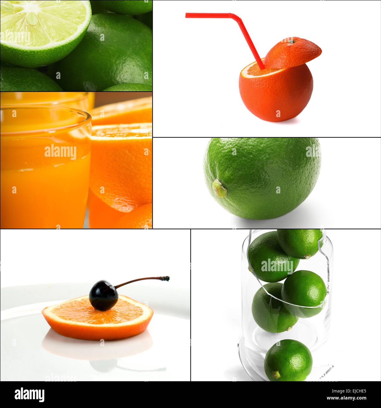citrus fruits collage Stock Photo - Alamy