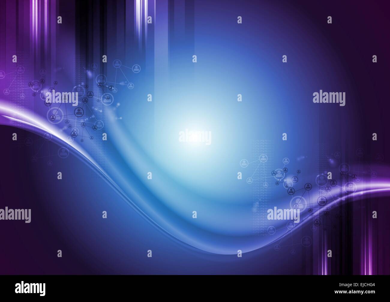 Tech background with abstract wave Stock Photo - Alamy