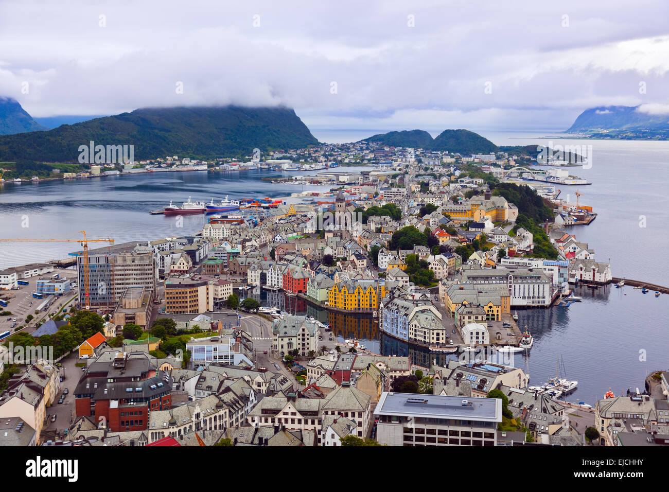 Norway alesund night hi-res stock photography and images - Alamy