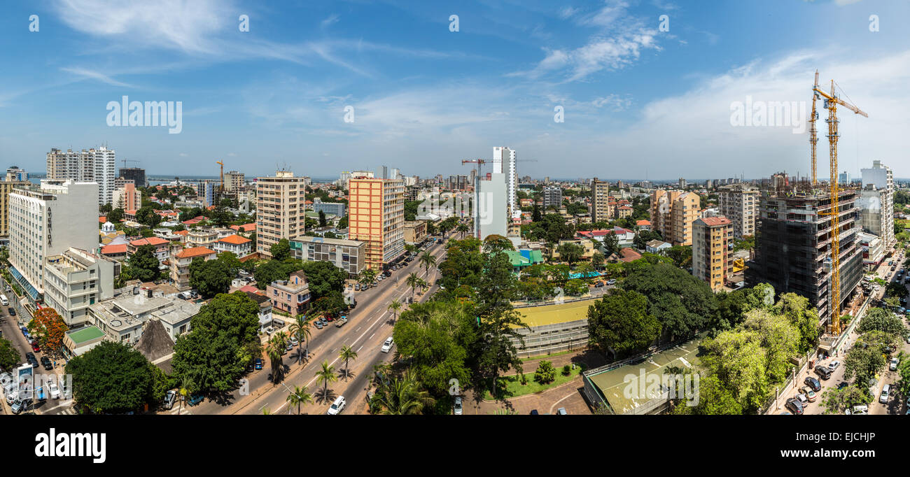 Aerial view of downtown Maputo Stock Photo - Alamy