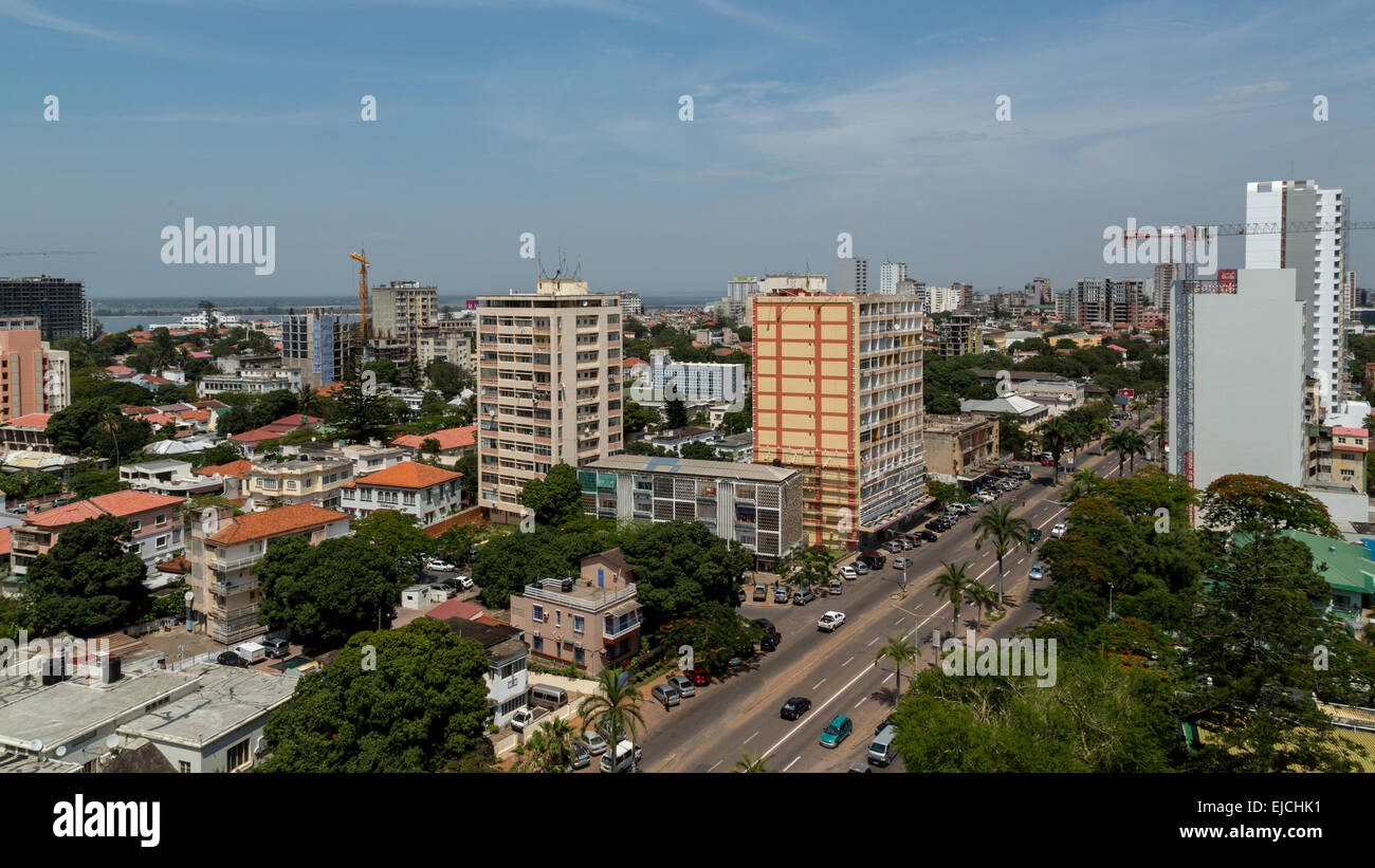 Aerial view of downtown Maputo Stock Photo - Alamy