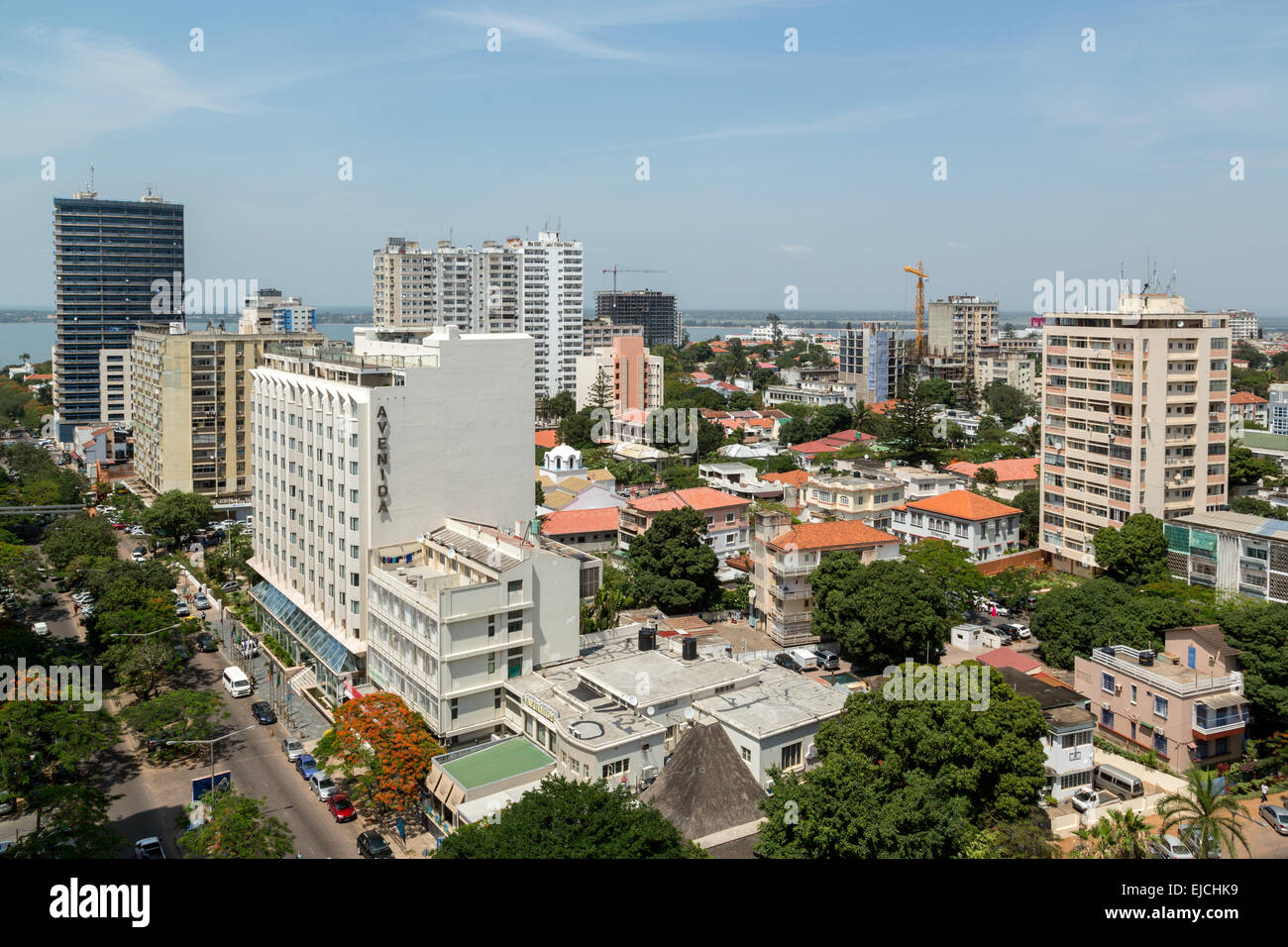 Aerial view of downtown Maputo Stock Photo - Alamy