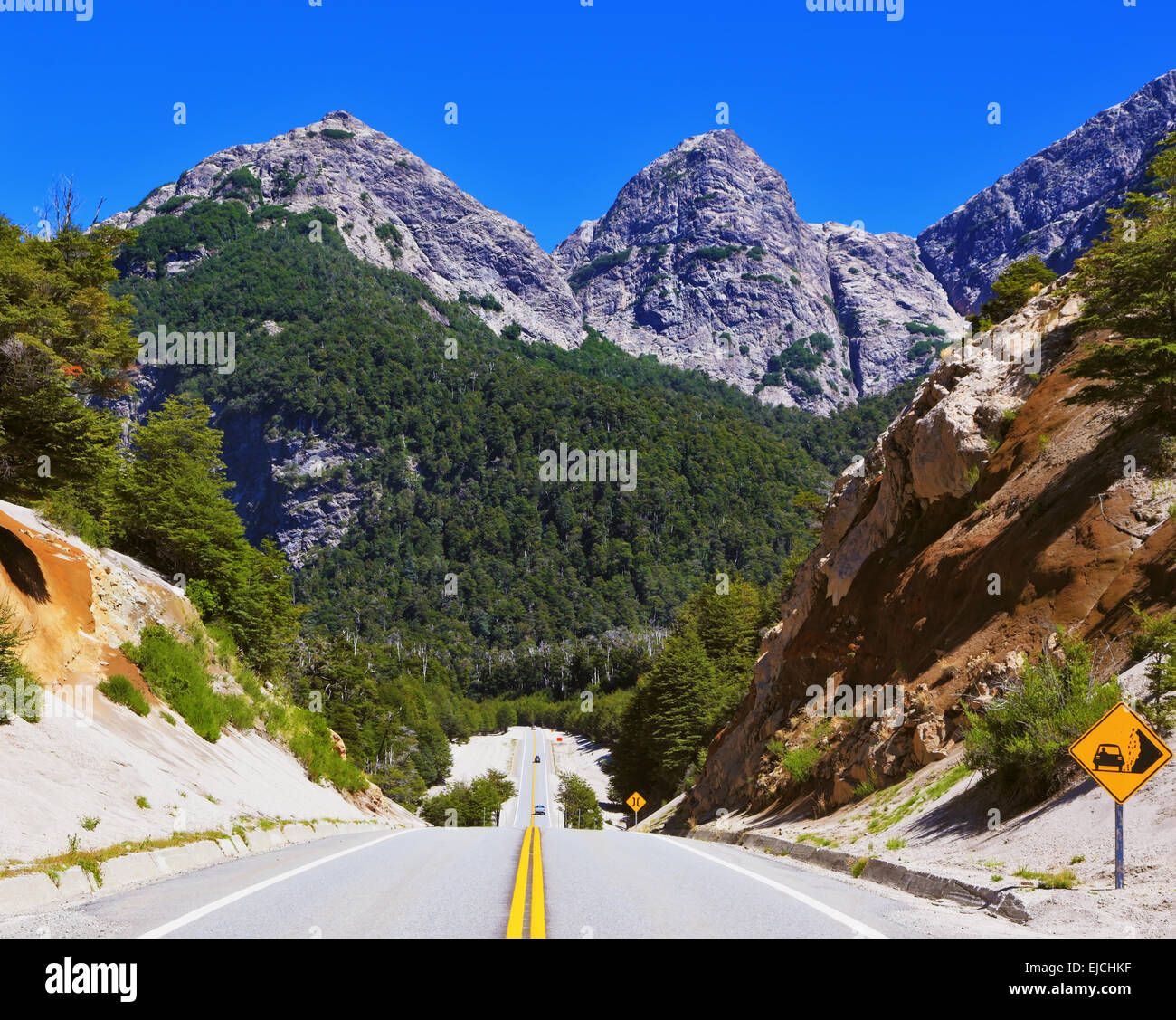 Highway in the mountains Stock Photo - Alamy