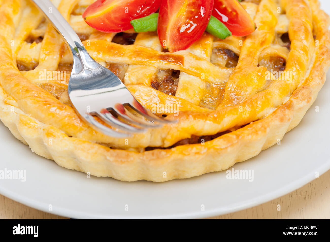 home made beef pie Stock Photo - Alamy