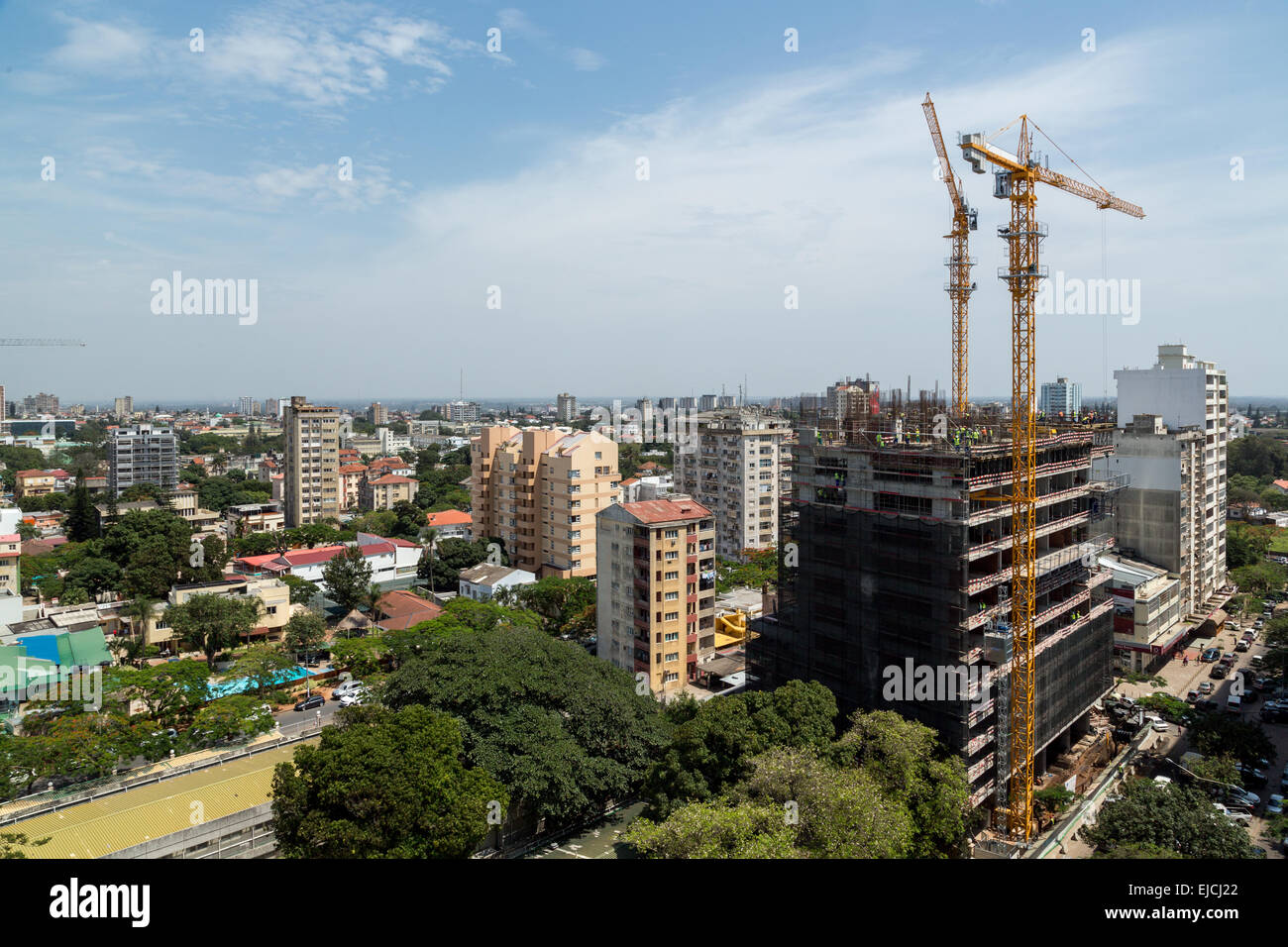Aerial view of downtown Maputo Stock Photo - Alamy