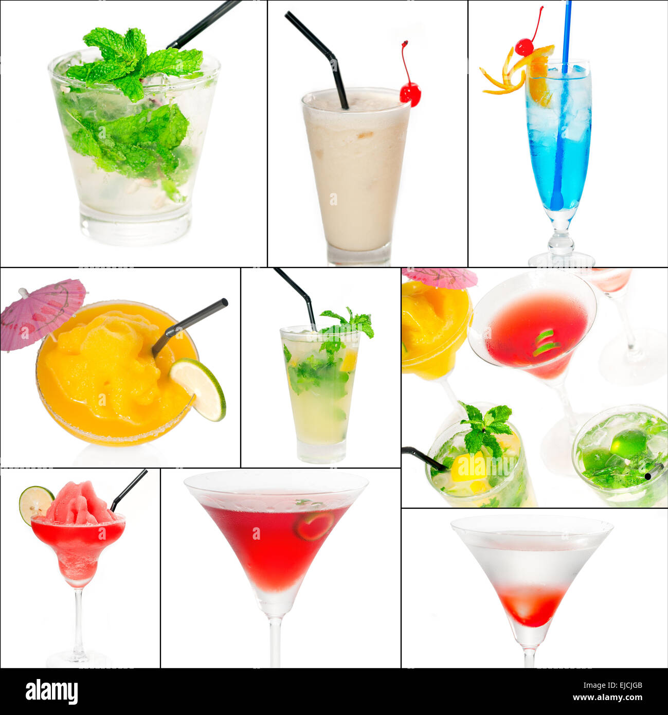 Collage cocktail bar hi-res stock photography and images - Alamy