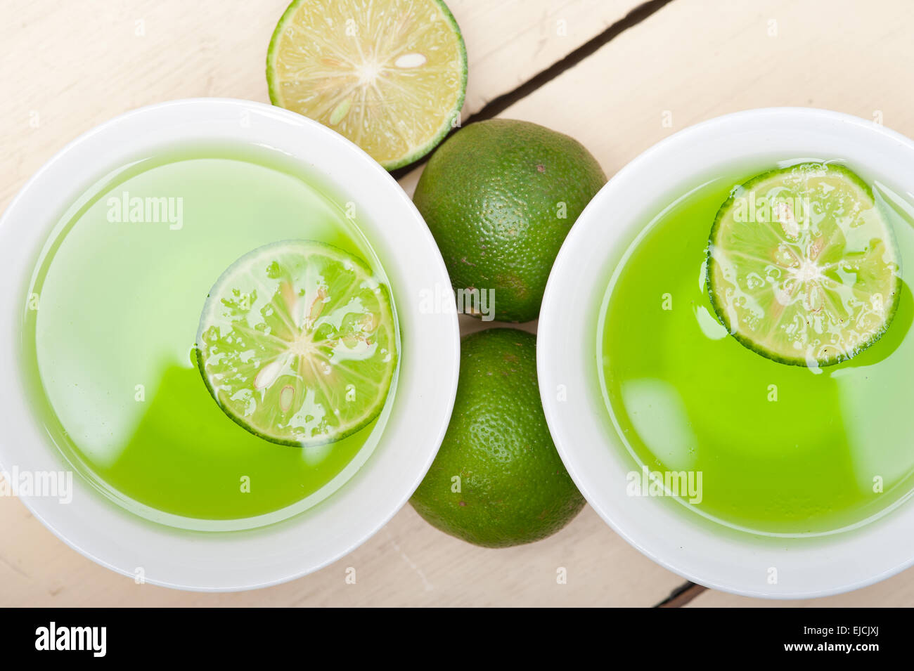 green lime lemonade Stock Photo - Alamy