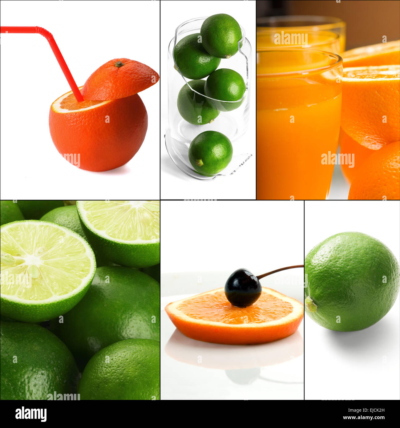 citrus fruits collage Stock Photo - Alamy