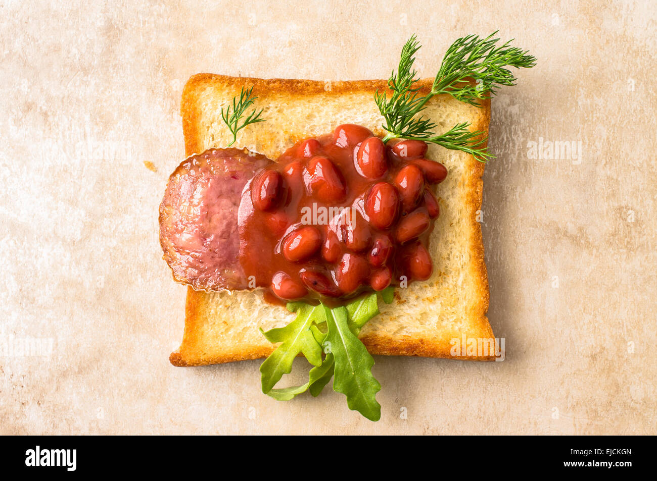 Beans toast chorizo hi-res stock photography and images - Alamy
