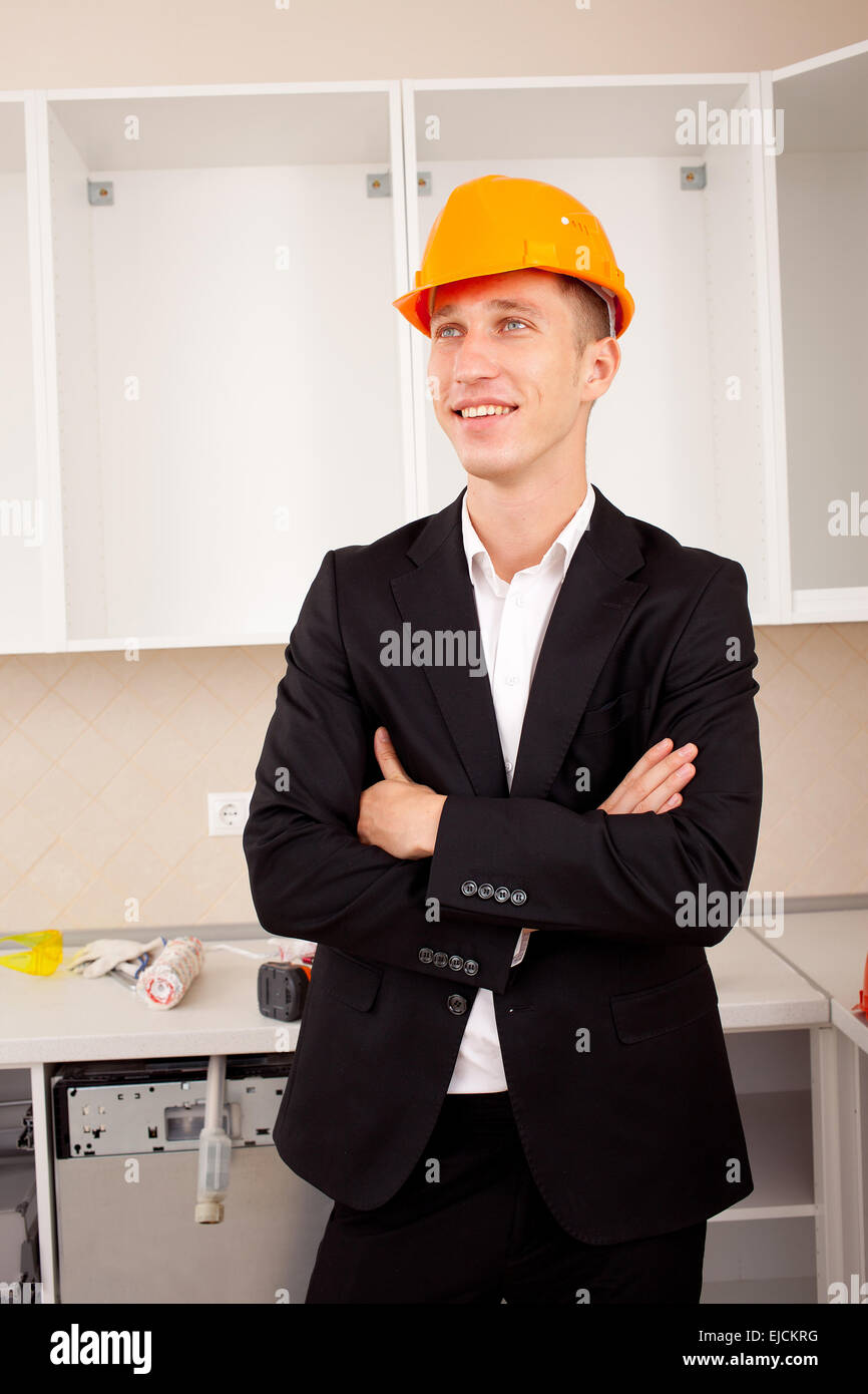 Interior smiling hi-res stock photography and images - Alamy