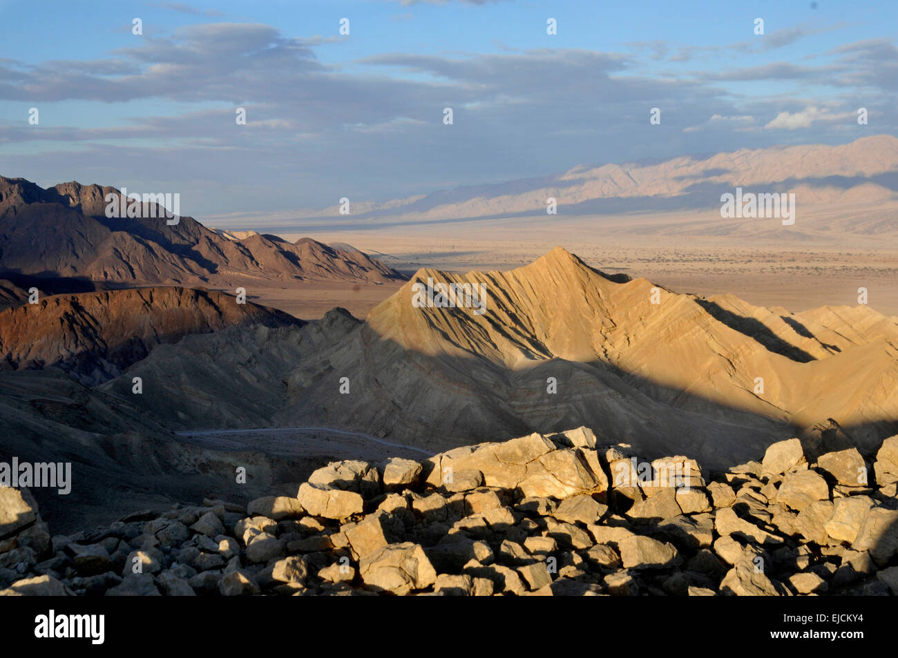 Southern Negev desert and Aravah Valley (wadi arabah) in the area of ...