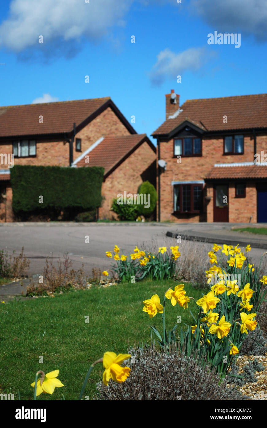 Modern house in England UK Stock Photo - Alamy