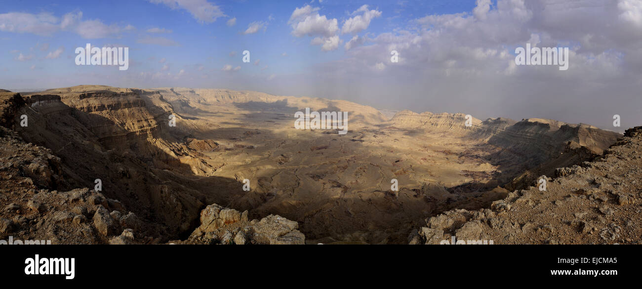 Southern Negev desert and Aravah Valley (wadi arabah) in the area of ...