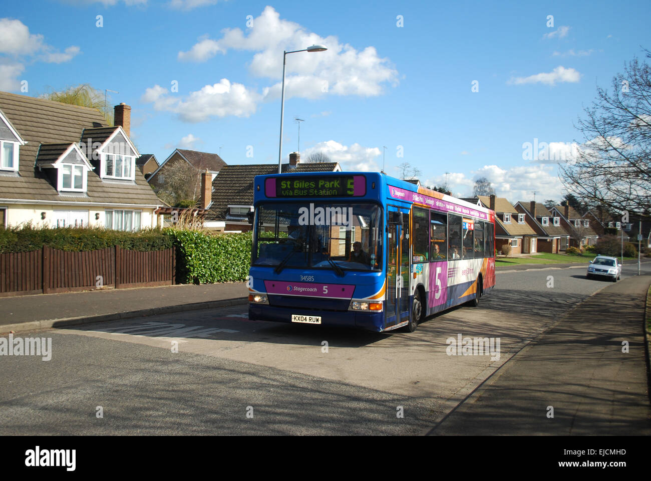 A local bus in england Stock Photo - Alamy