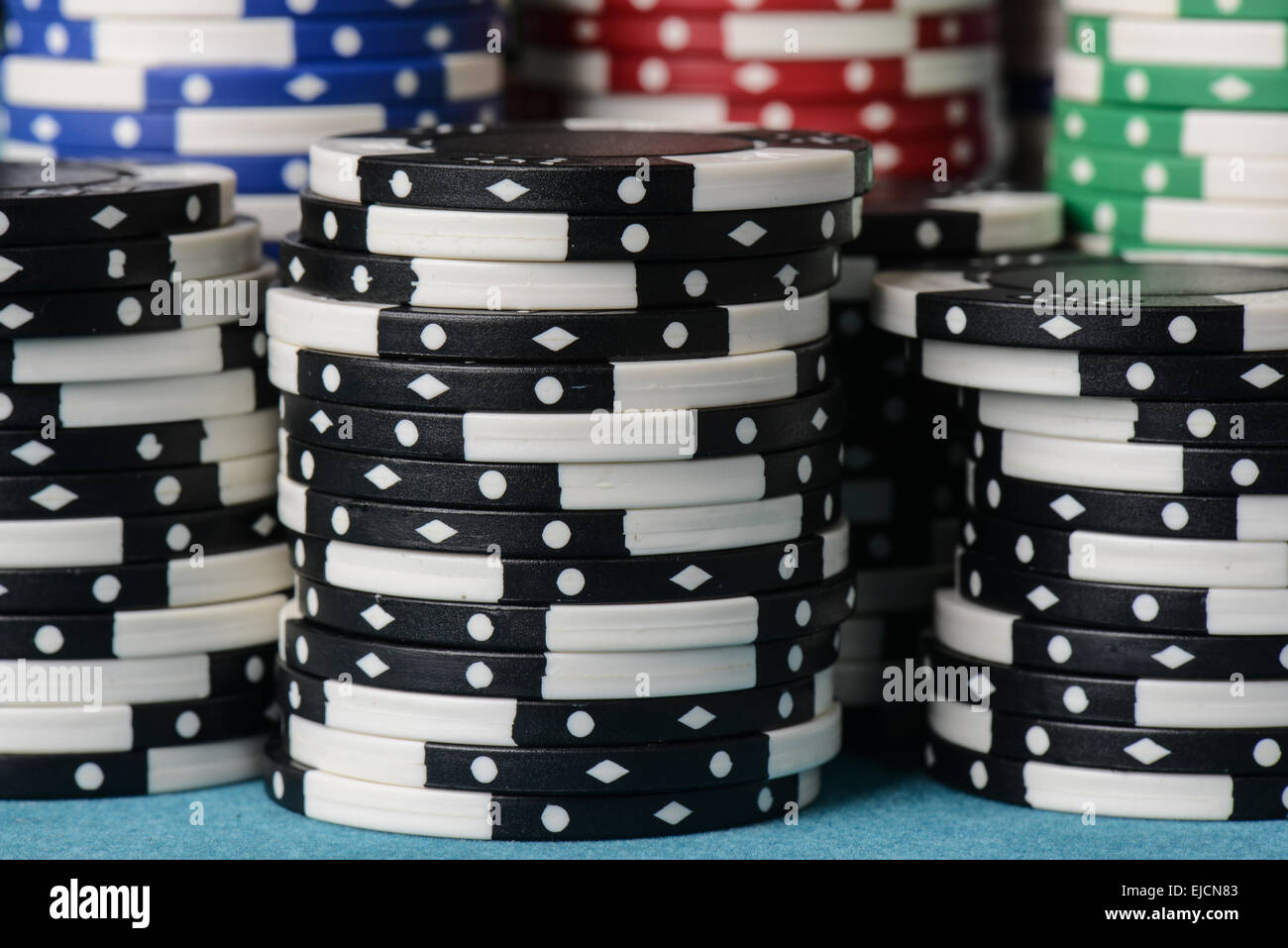 Stacked Poker Chips Stock Photo - Alamy