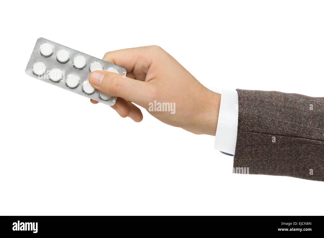 Medicine pills hand thumb hi-res stock photography and images - Alamy