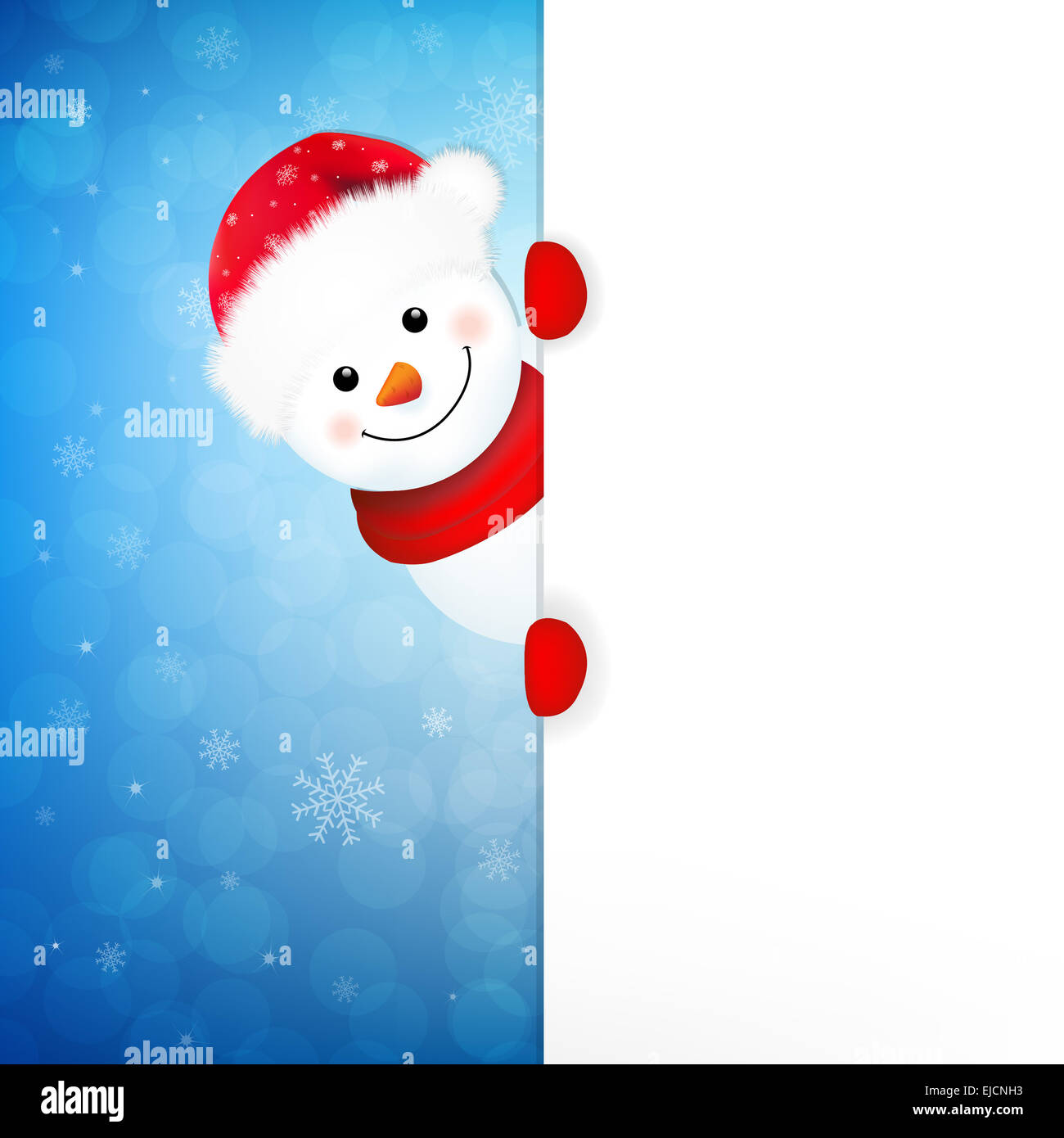 Xmas Snowman Banner Stock Photo - Alamy