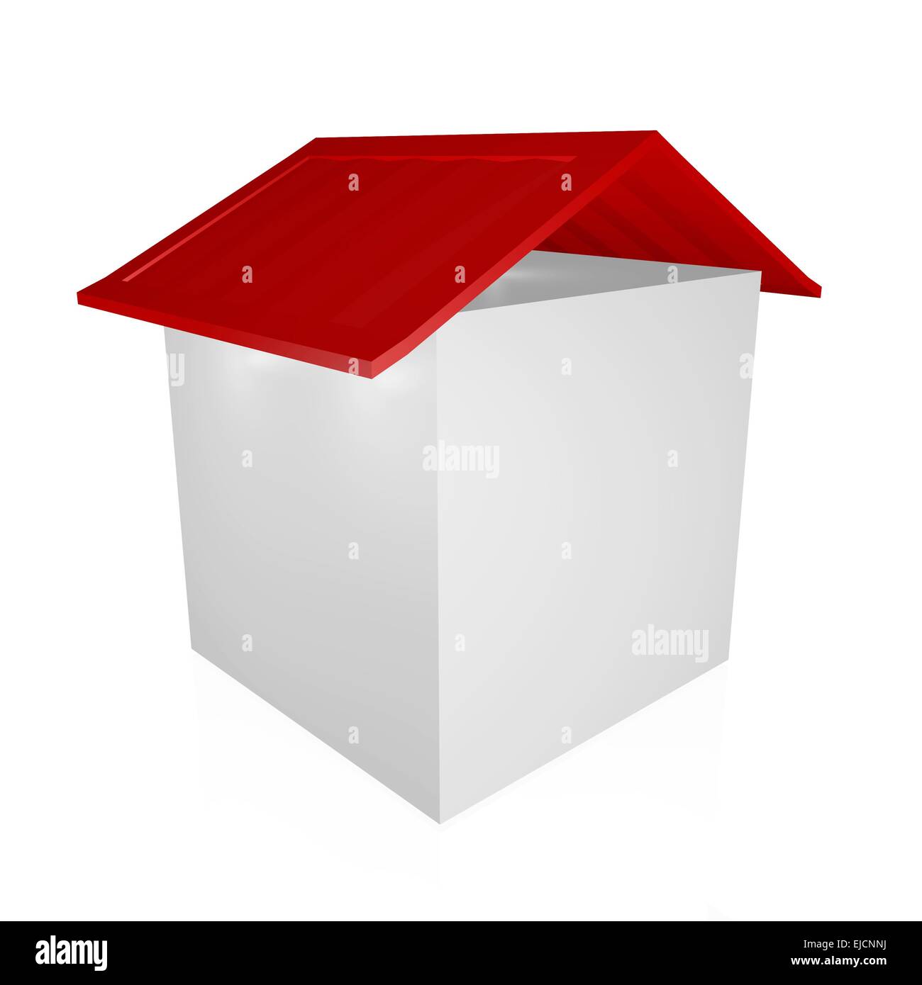 Cube Box House Stock Photo - Alamy