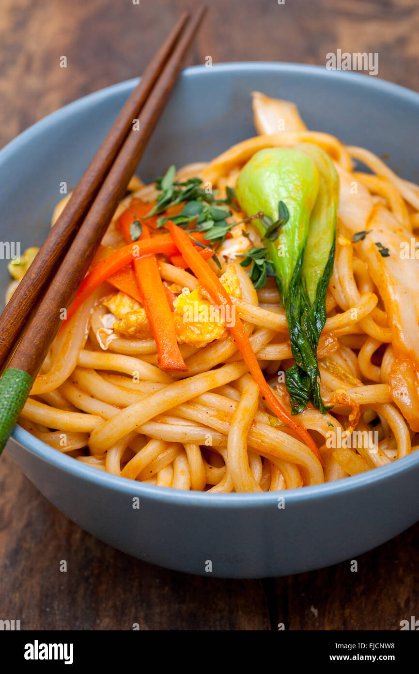 hand pulled ramen noodles Stock Photo - Alamy