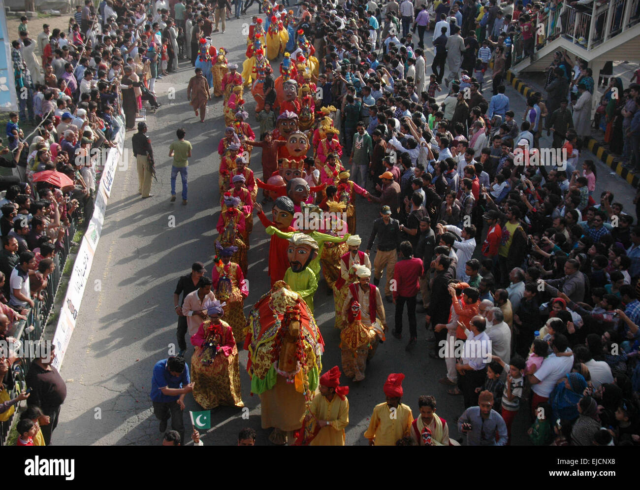 Lahore. 23rd Mar, 1940. People attend the National Day parade in ...