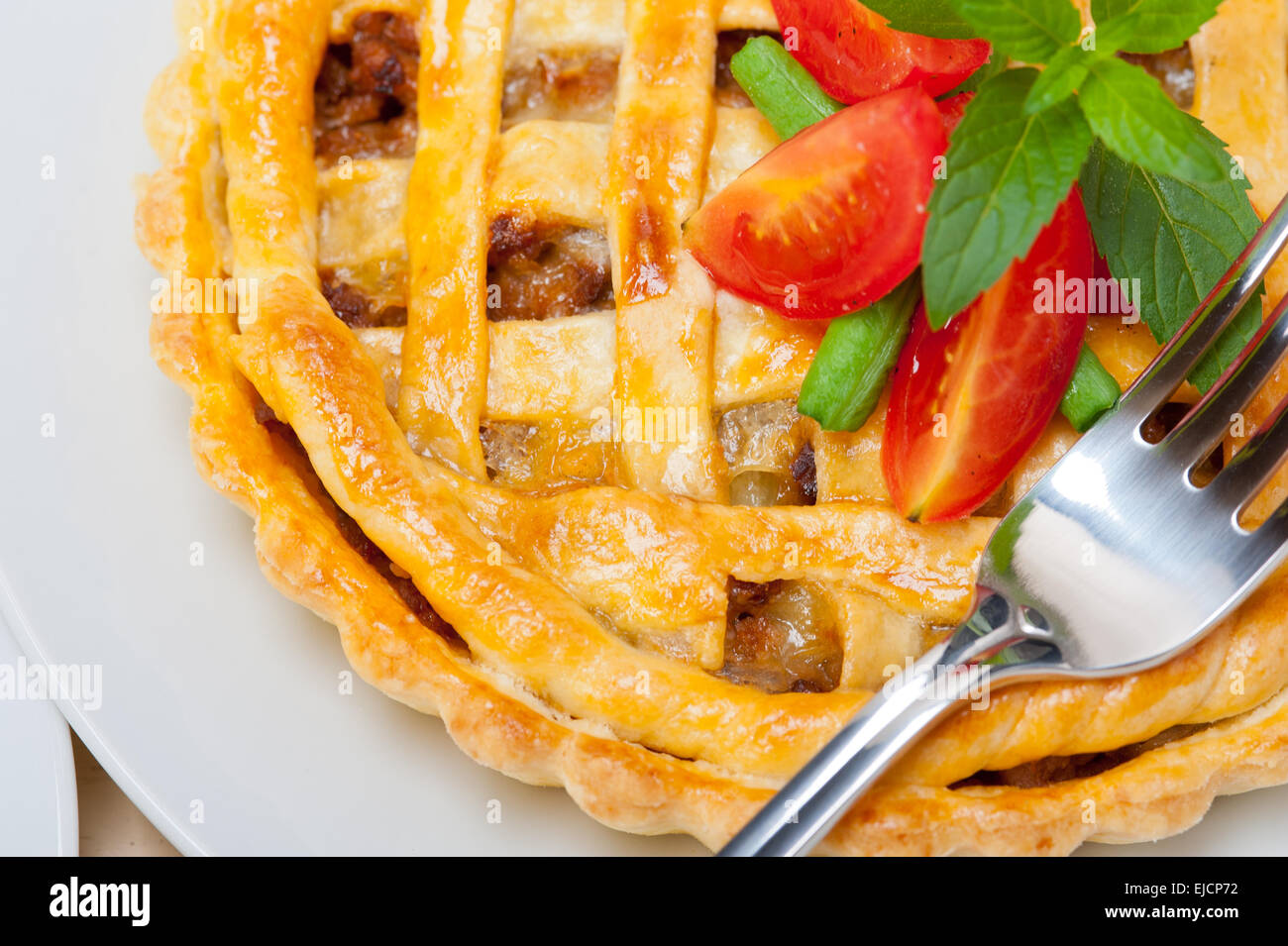 home made beef pie Stock Photo - Alamy