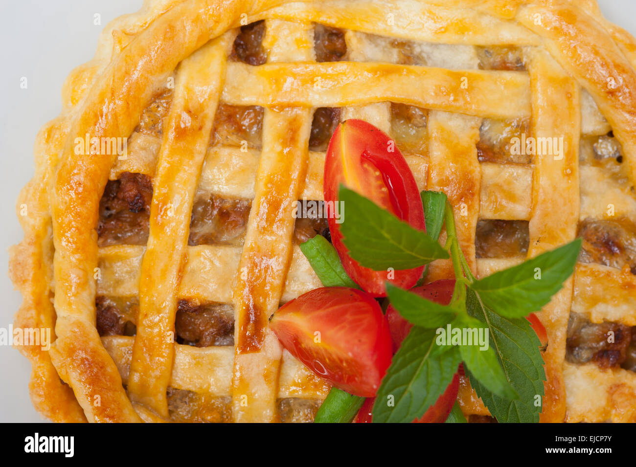 home made beef pie Stock Photo - Alamy