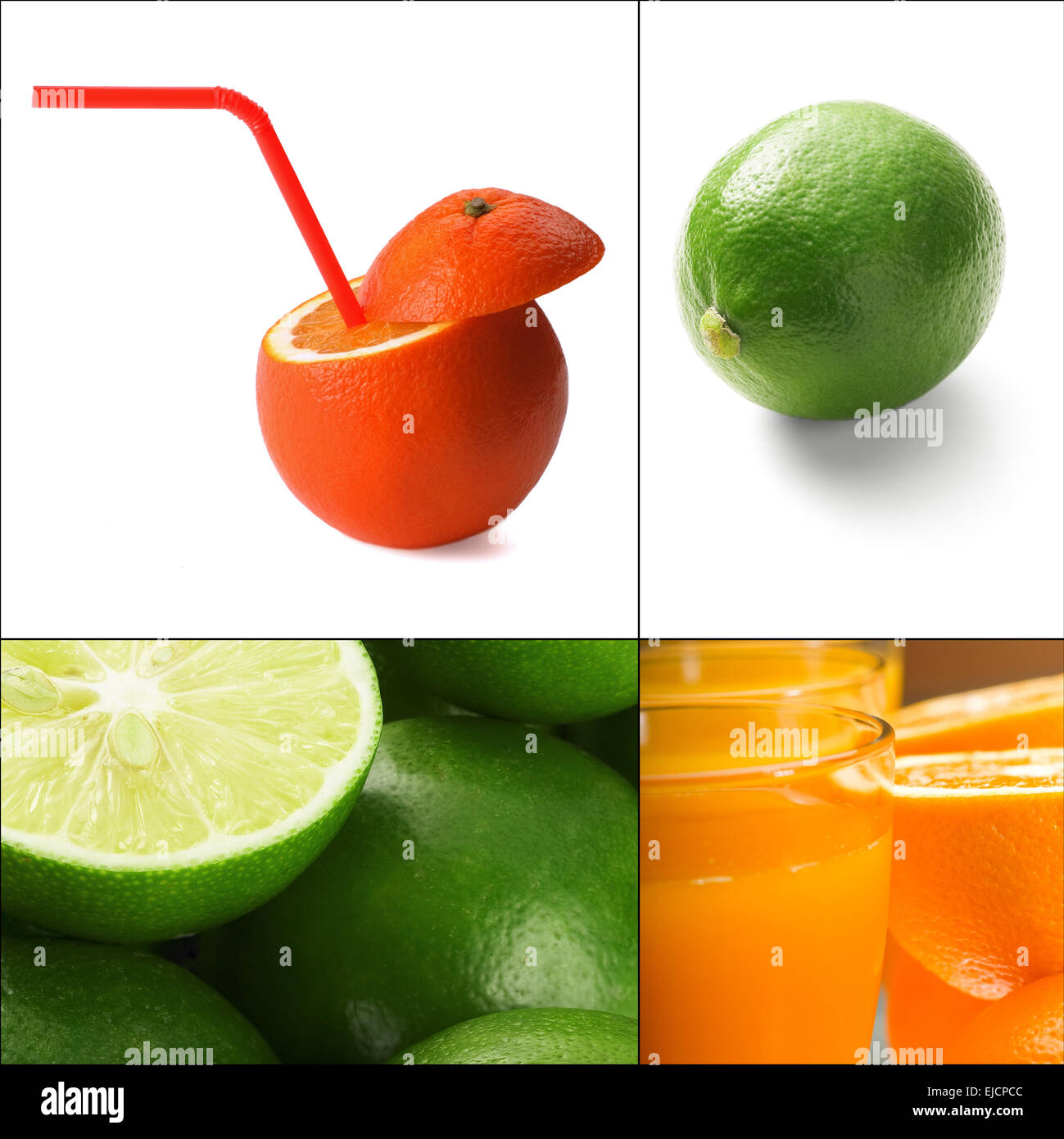 citrus fruits collage Stock Photo - Alamy