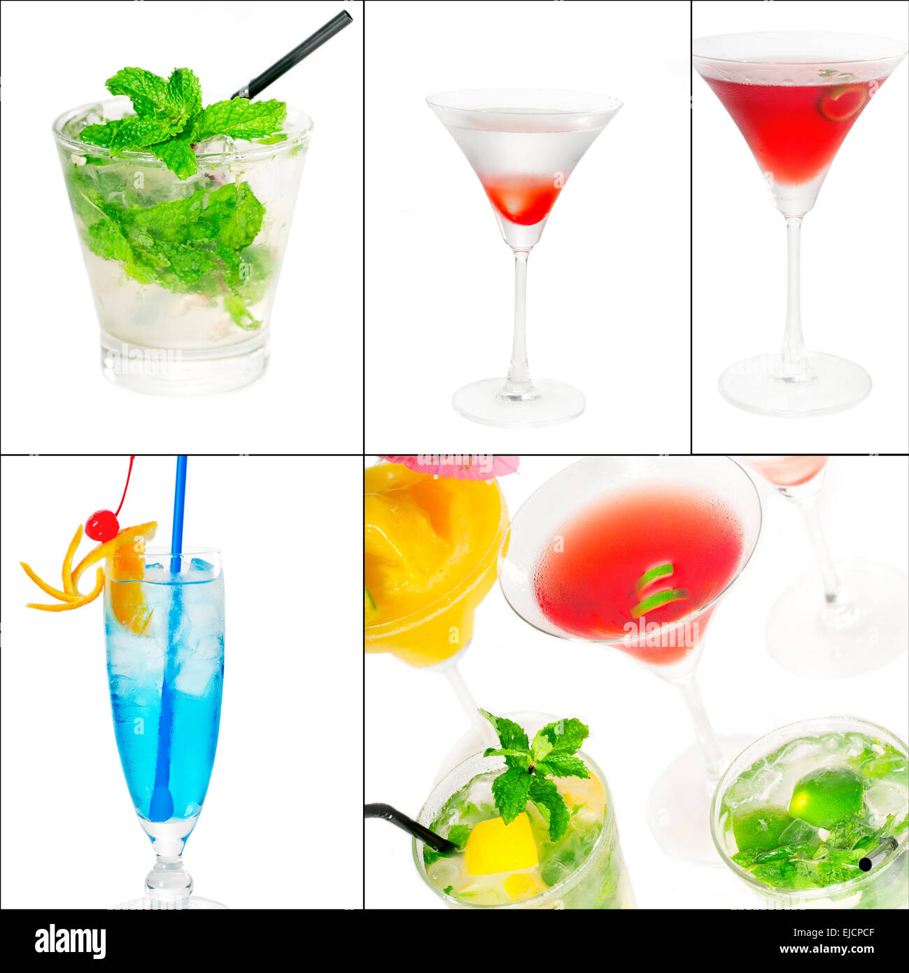 Collage cocktail bar hi-res stock photography and images - Alamy