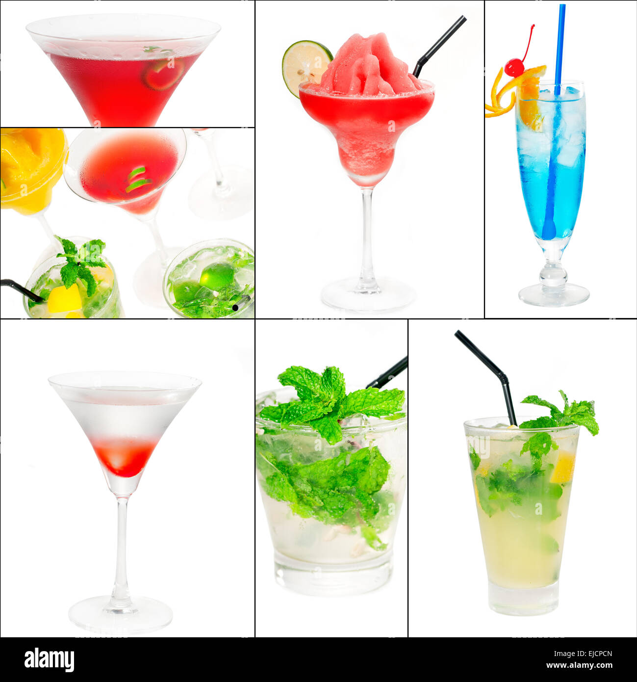 Beverage collage hi-res stock photography and images - Alamy