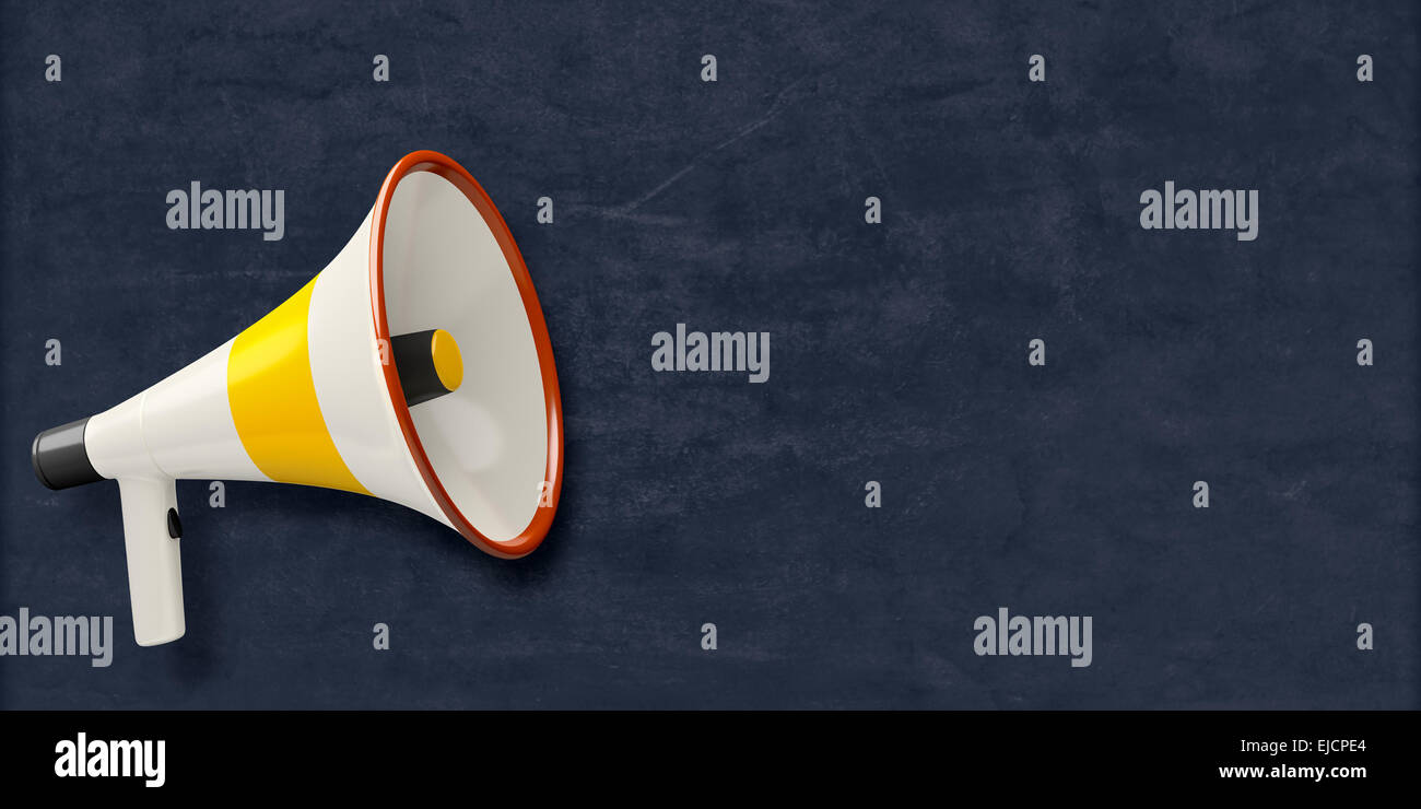 School megaphone hi-res stock photography and images - Alamy