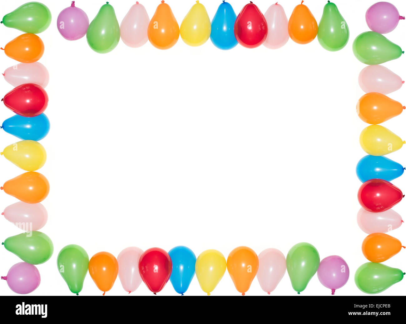 Frame of colored balloons Stock Photo - Alamy