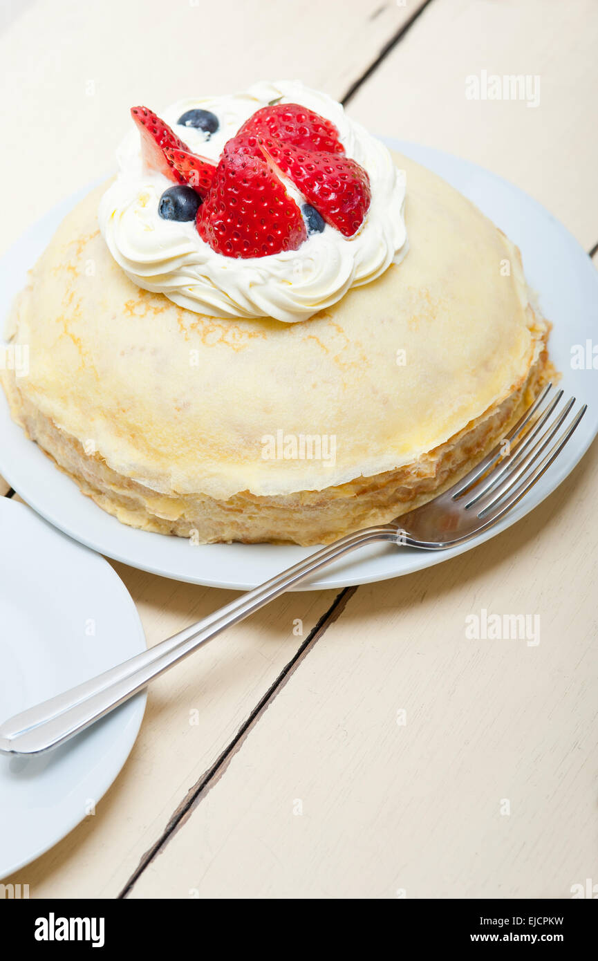 crepe pancake cake Stock Photo - Alamy