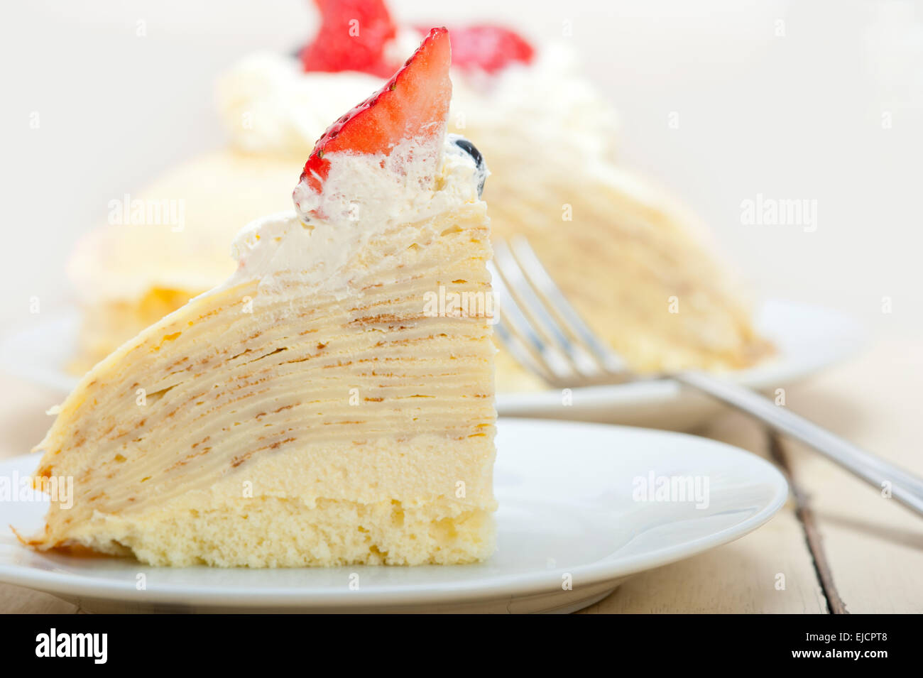 crepe pancake cake Stock Photo - Alamy