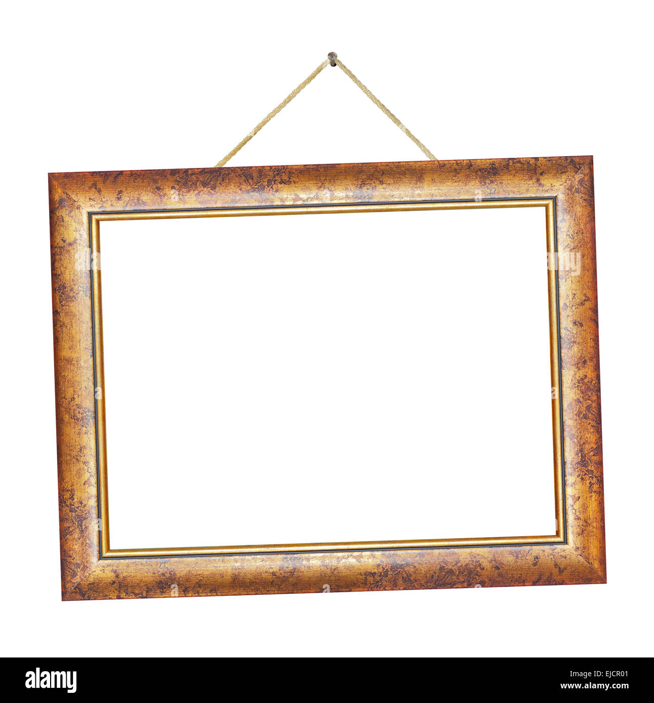 Retro frame on rope Stock Photo - Alamy