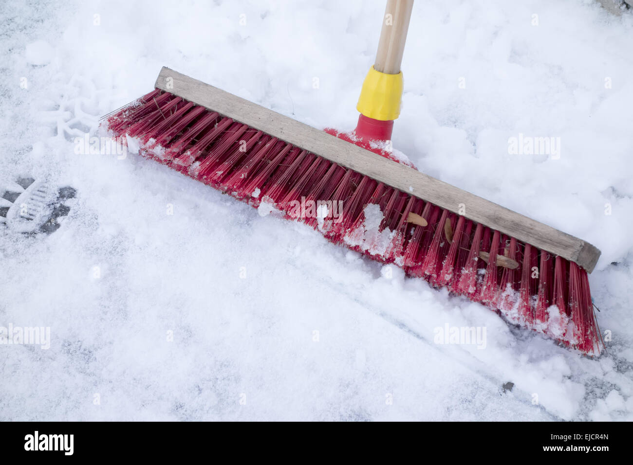 Snow broom hi-res stock photography and images - Alamy
