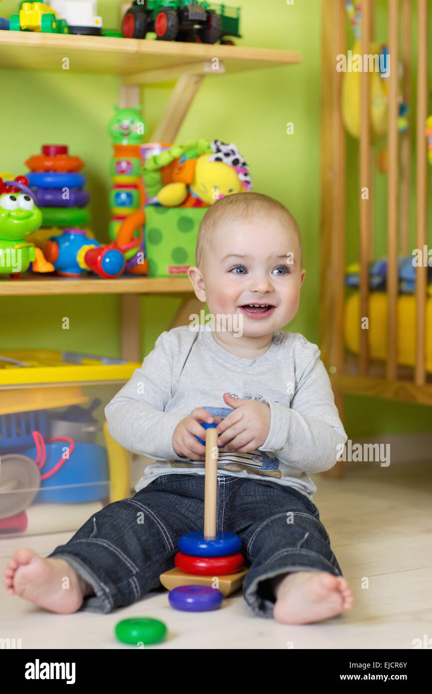 Boy in the kindergarten hi-res stock photography and images - Alamy