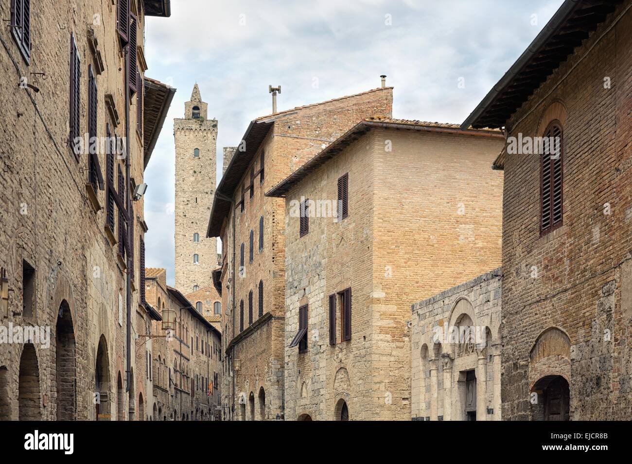 San Gimignano Medieval Village Stock Photo - Alamy