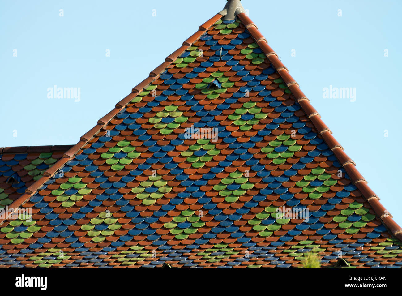 Decorative tiled roof hi-res stock photography and images - Alamy