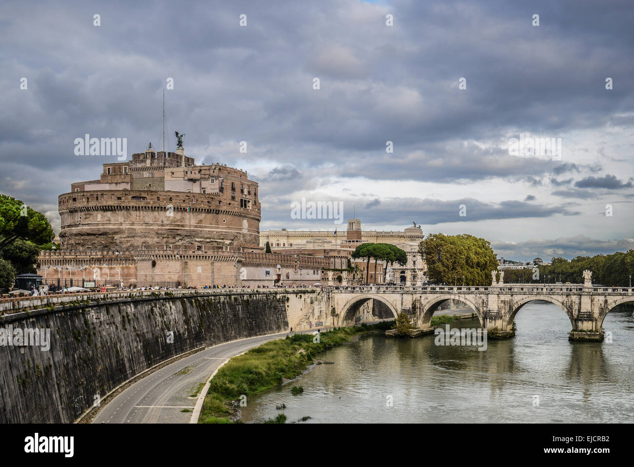 Castle St. Angelo in Rome Italy Stock Photo - Alamy
