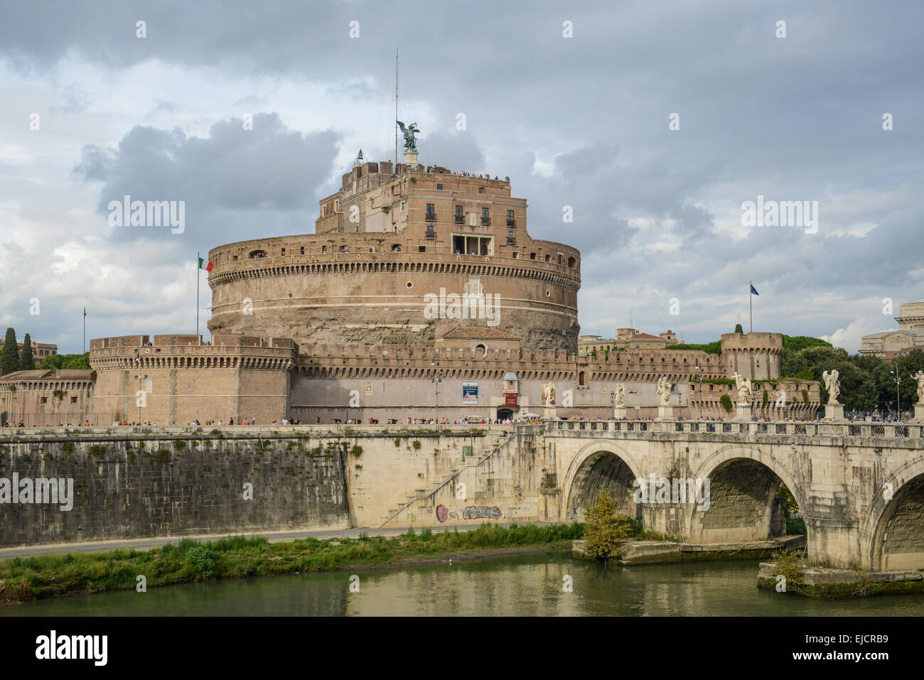 Castle St. Angelo in Rome Italy Stock Photo - Alamy