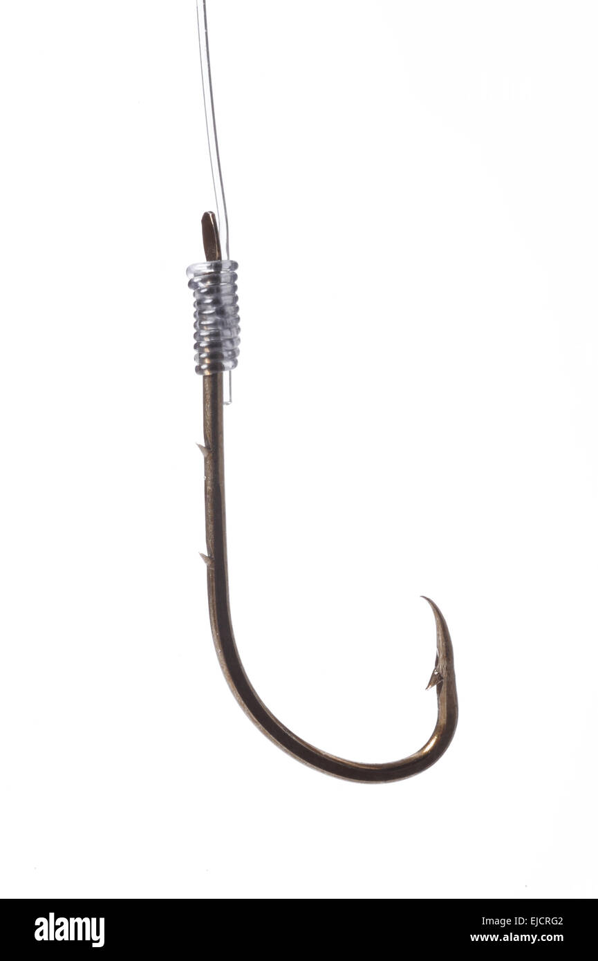 White line fish on hook hi-res stock photography and images - Alamy