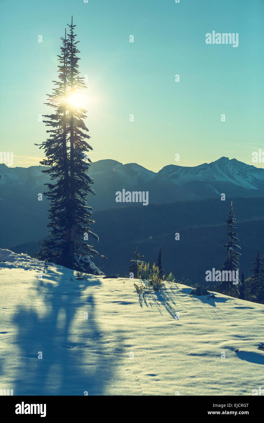 Winter in mountains Stock Photo - Alamy