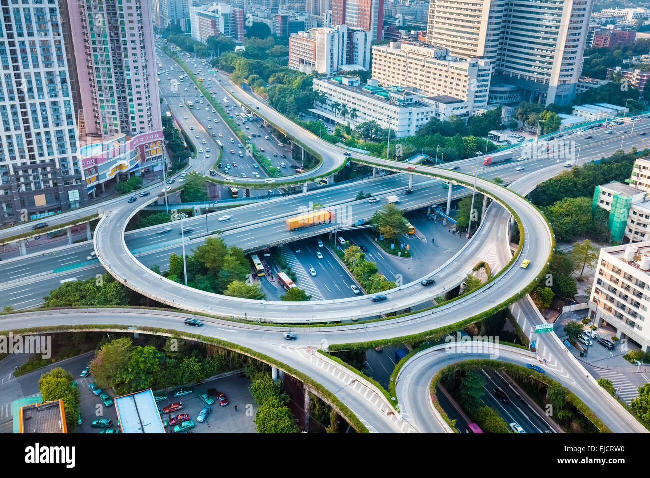 city interchange closeup Stock Photo - Alamy