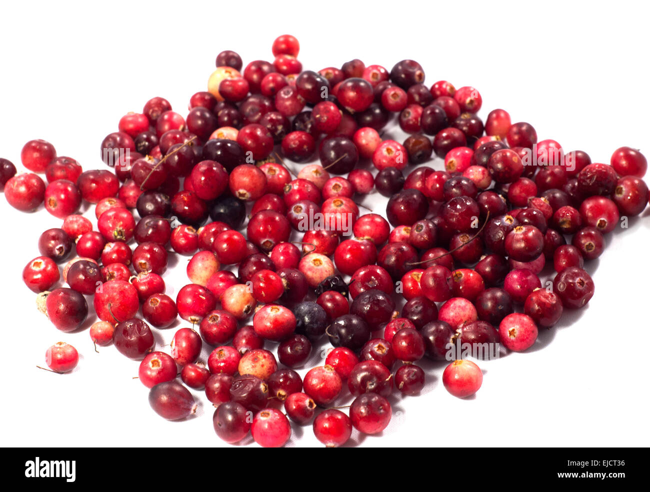 scattered on the table cranberries, berries Stock Photo - Alamy