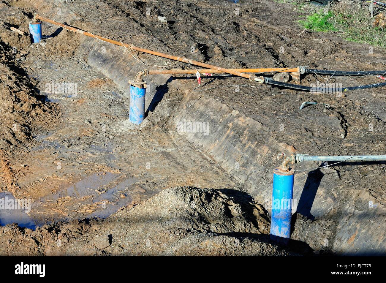 Water control in the construction site Stock Photo - Alamy