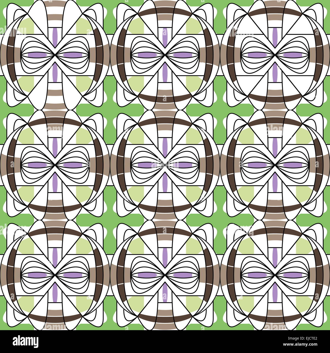 Jugendstil Pattern Seamless High Resolution Stock Photography and ...