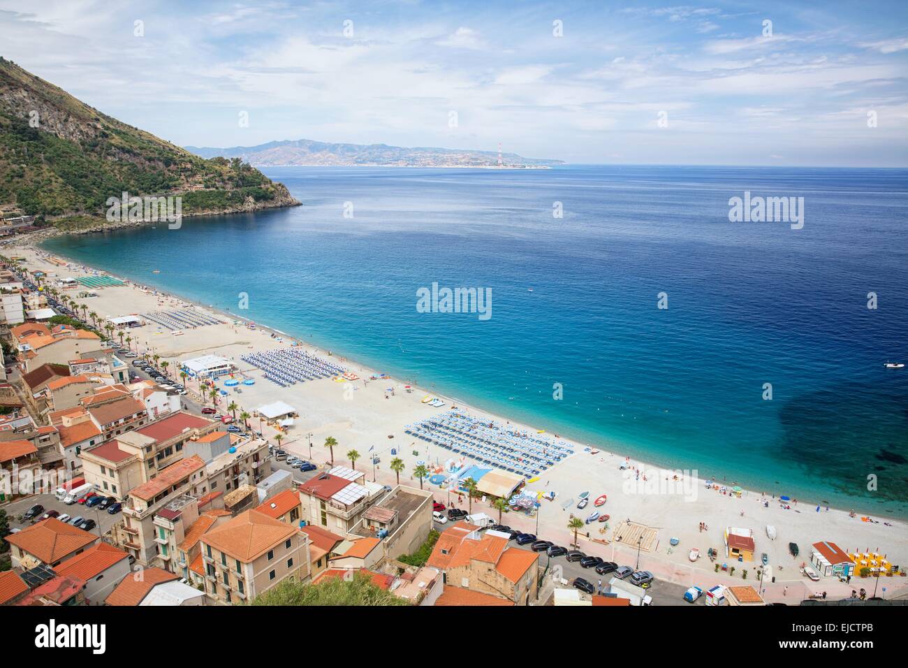 View on Scilla beach in Calabria Stock Photo - Alamy