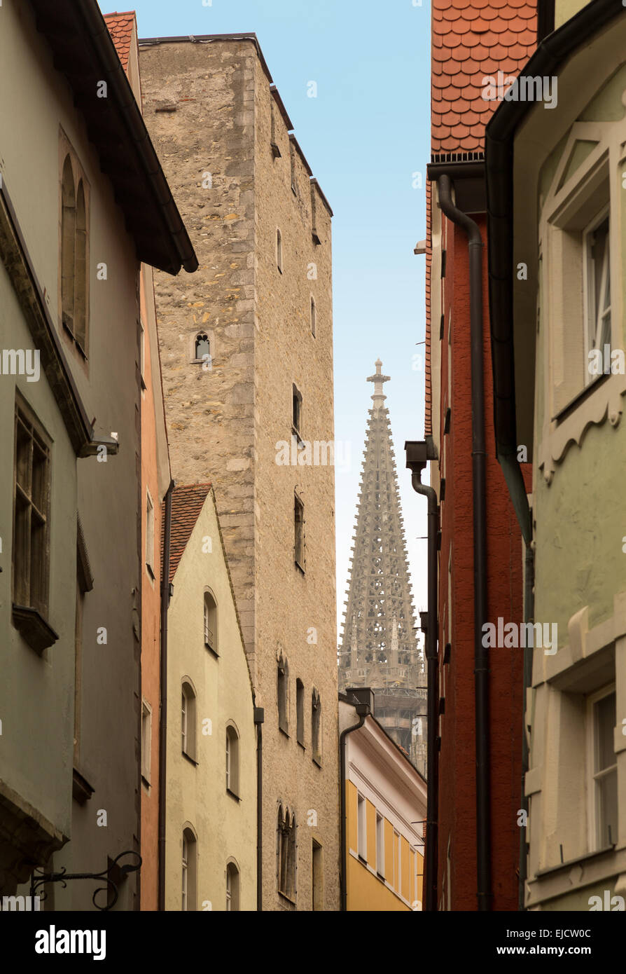 Regensburg medieval town Germany Stock Photo - Alamy