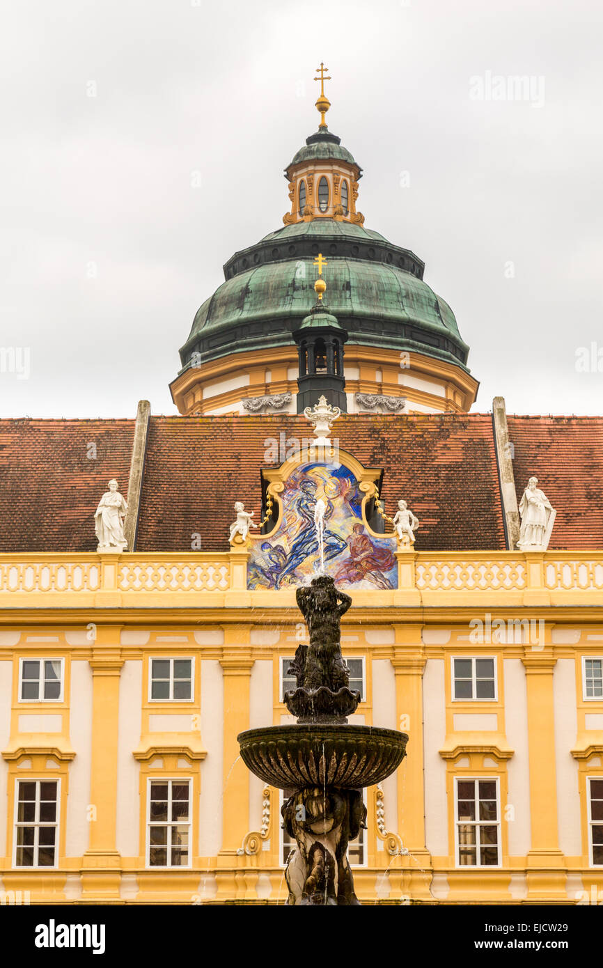 Melk abbey fountain hi-res stock photography and images - Alamy