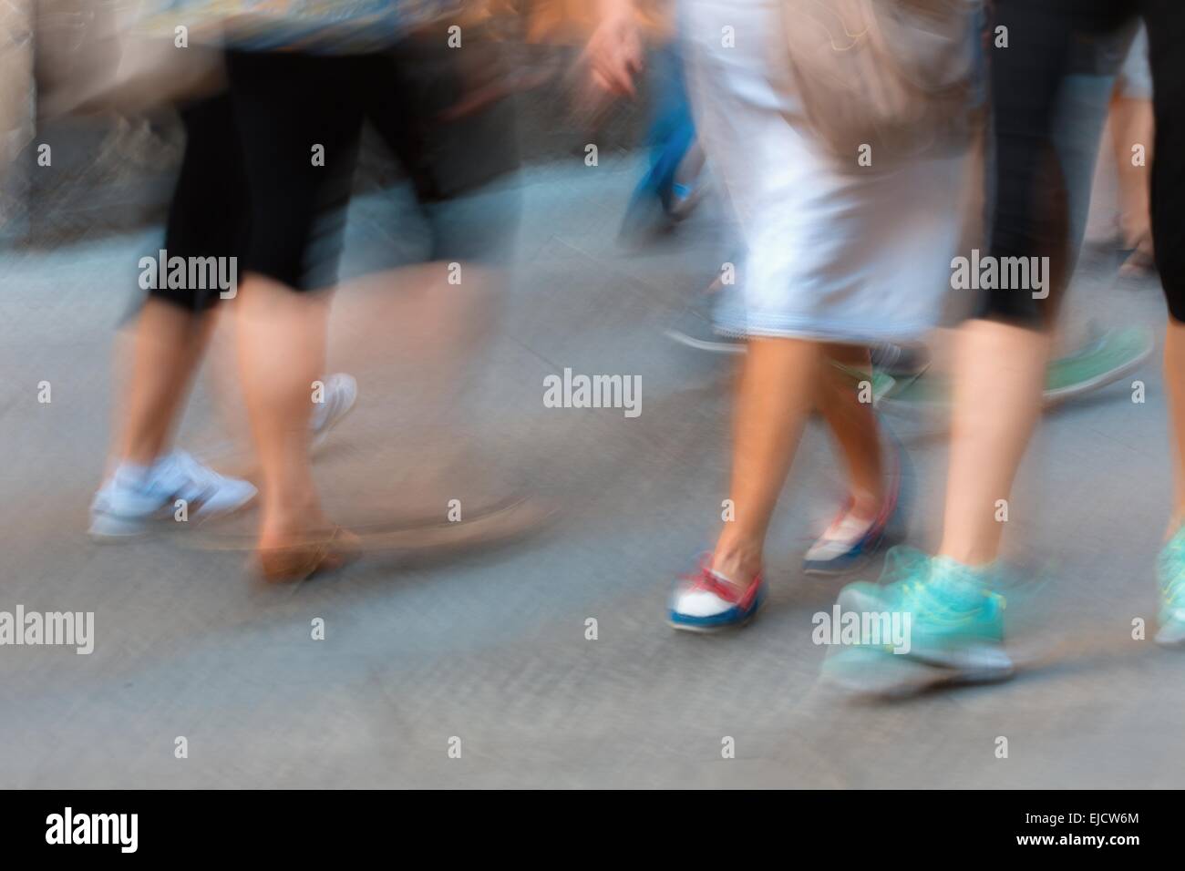 Moving crowd motion blur hi-res stock photography and images - Alamy